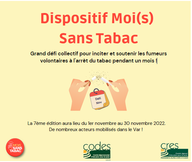 Dispositif Moi(s) Sans Tabac 🚭 - CODES 83